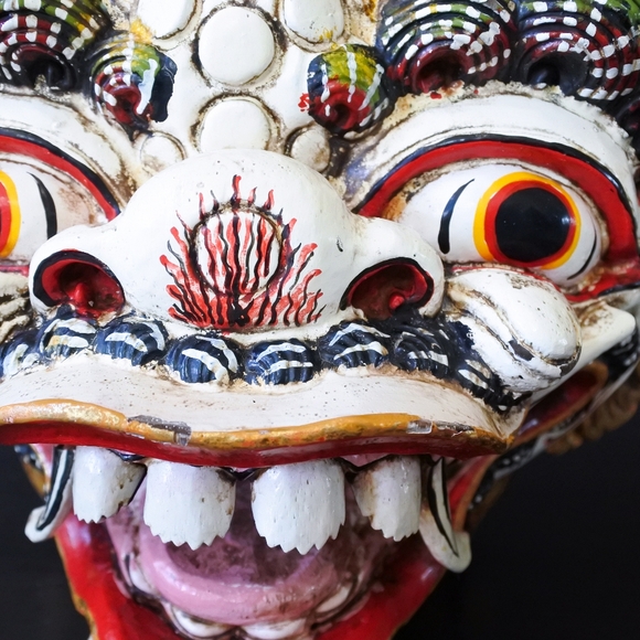 Vintage | Art | Vintage Balinese Old Topeng Barong Wooden Hand Painted ...
